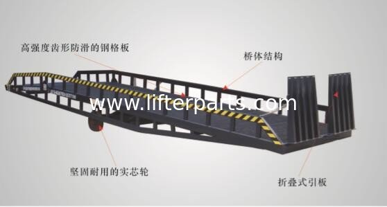 Hot sale! Mobile hydraulic dock ramp DCQY6-0.8-forklift cargo handling auxiliary equipment supplier