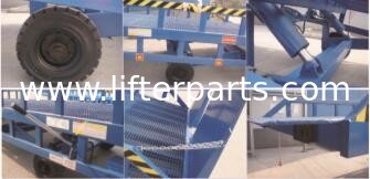 Hot sale! Mobile hydraulic dock ramp DCQY6-0.8-forklift cargo handling auxiliary equipment supplier