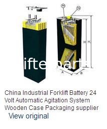 Industrial Forklift Battery 24 Volt Automatic Agitation System Wooden Case Packaging supplier