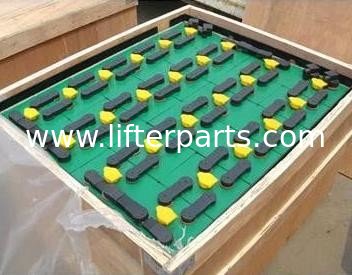 Electric Fork Truck Battery For Forklift , Pallet Jack Battery 198mm Cell Width supplier
