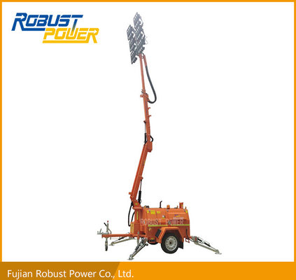 hydraulic telescopic folded lift elevator heavy plant LED diesel Mobile stable Light Tower easy to operate