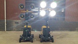 LED 4*160W mobile light tower Japan style portable trailer cart trolley,no leakage