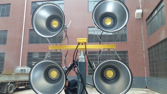 LED 4*160W mobile light tower Japan style portable trailer cart trolley,no leakage
