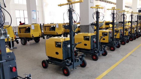 LED 4*160W mobile light tower Japan style portable trailer cart trolley,no leakage