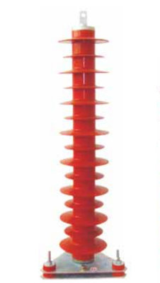 Polymeric Surge Arrester / Station Class Surge Arresters Red 51KV For  Power System