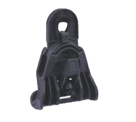 Insulated Neutral Messenger Suspension Clamp with UV Black Thermoplastic