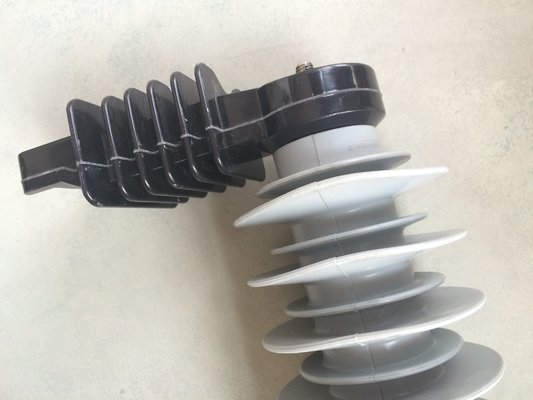 10KA 30kv Polymer high voltage lightning arrester / Transmission Line Surge Arrester