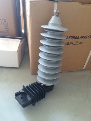 Polymer high voltage Distribution Surge Arrester without gaps 10KA 30kv