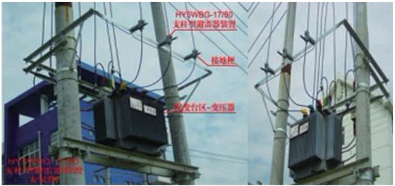 17kv Polymer High Voltage Surge Arresters Drice Gapless Lightning Arrester 5KA