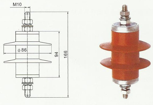 Electrical Surge Arrester Grapless Polymeric MOA Station Type Lightning Arrester