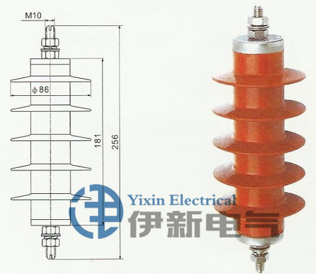 Heavy Duty Zinc Oxide Lightning Arrester Polymeric MOA Gapless Lightning Arrester