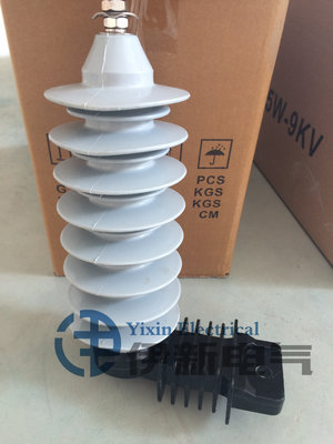 Zinc Oxide / Metal Oxide Gapless Lightning Arrester 10KA 24kv  Polymer Lightning Arrester