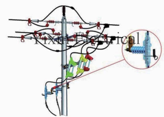 5KA 17kv Polymer Surge Arrester High Voltage Metal Oxide Arrester