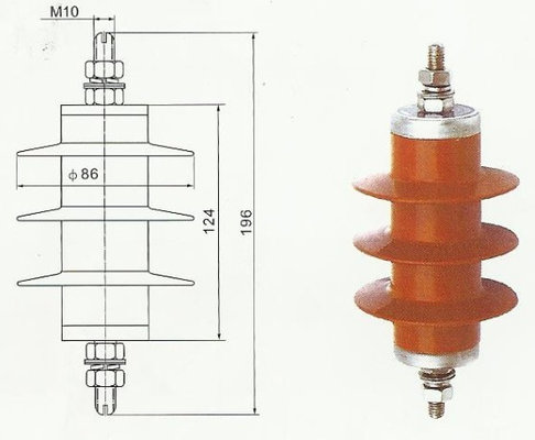 5KA  heavy duty Lightning Surge Arrester gapless polymeric MOA for Transformer YH5WS