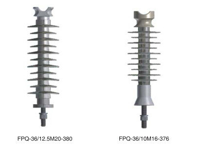 36KV Gray Color Pin Silicone Insulators with Rated Mechnical Tension Load 10KN