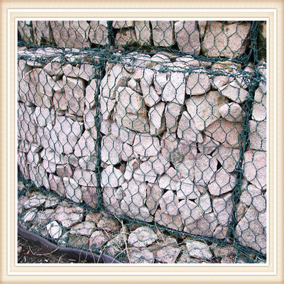 Hot Dipped Galvanized Gabion Boxes Custom Sizes For Bridge Protection