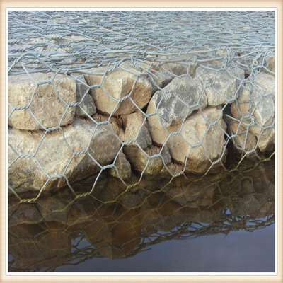 Galvanized Gabion Box Of Twisted Hexagonal Wire Mesh Gabion Basket