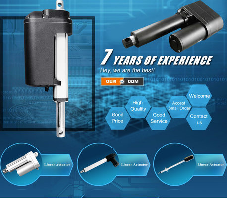 24VDC Heavy Duty Linear Actuator With stainless steel shaft, Waterproof Linear Actuator 16'' Stroke 850lbs force 24v