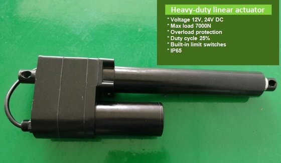 12V Waterproof DC attuatore lineare for tractor 10000n, 12'' stroke heavy duty linear actuator with limit switches