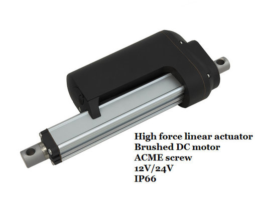 12Vdc linear actuator waterproof 7500n 300mm stroke, electric piston with strong load