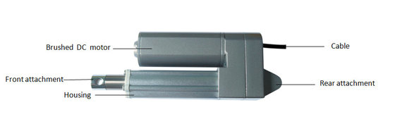 Micro Electric Actuator 12volt, 4inch stroke 50KG load , Waterproof Electric Pistion With Limit Switches IP65