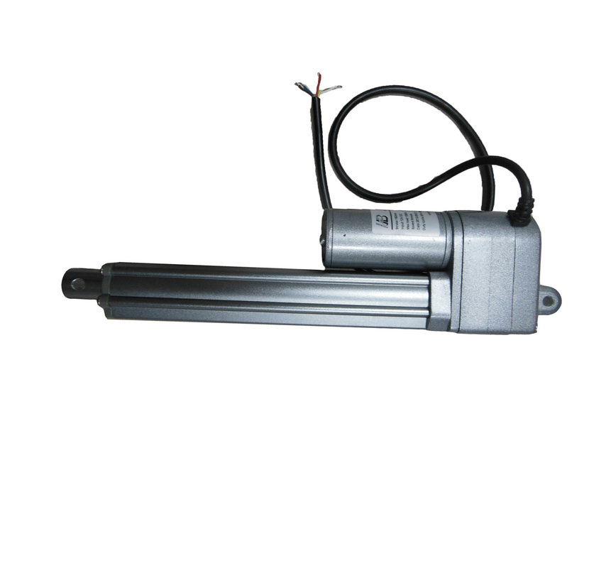 China electric actuator with pot 24vdc, 300mm stroke length 1000N force, waterproof linear drive 12v dc