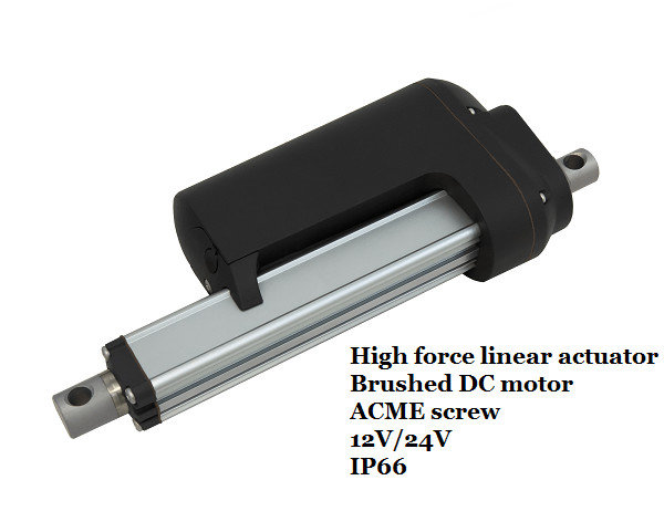 12Vdc linear actuator waterproof 7500n 300mm stroke, electric piston with strong load