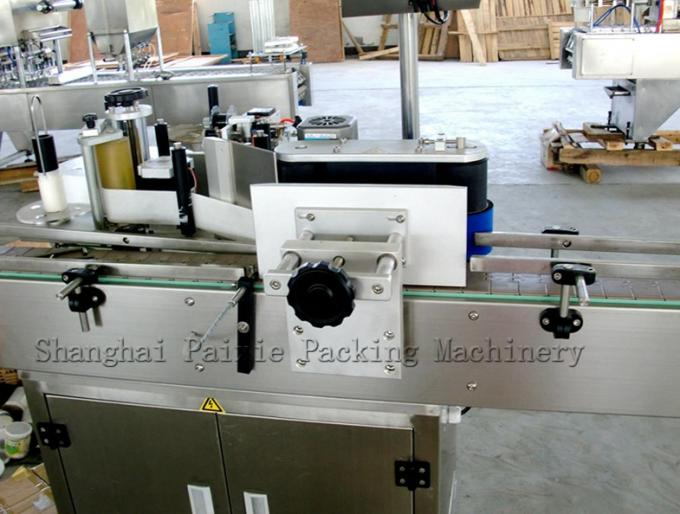 Custom Printed Automatic Sticker Labeling Machine 2kw PLC Control