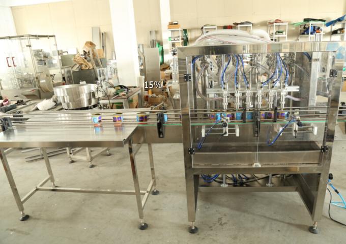 Stainless Steel Liquid Tin Can Filling Machine For Filling Wine / Vinegar And Medicine