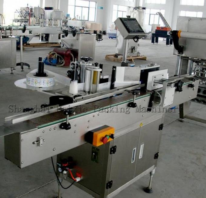 Custom Printed Automatic Sticker Labeling Machine 2kw PLC Control