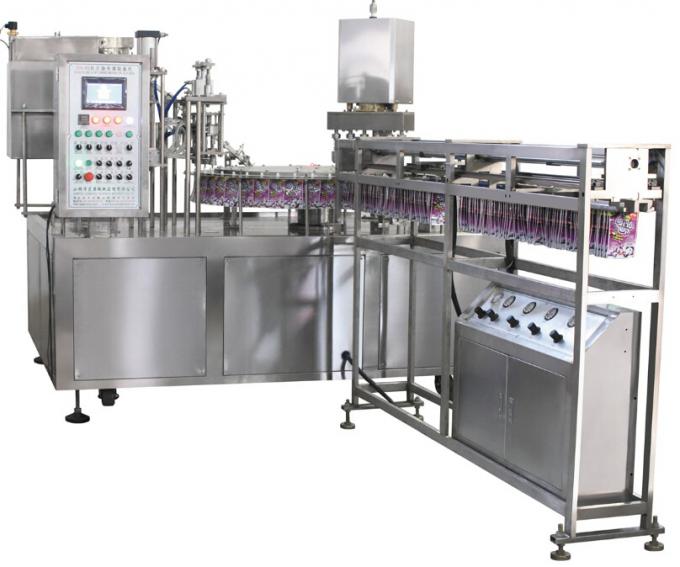 High Speed Auto Spout Pouch Filling Machine For Semi Liquid / Chemical
