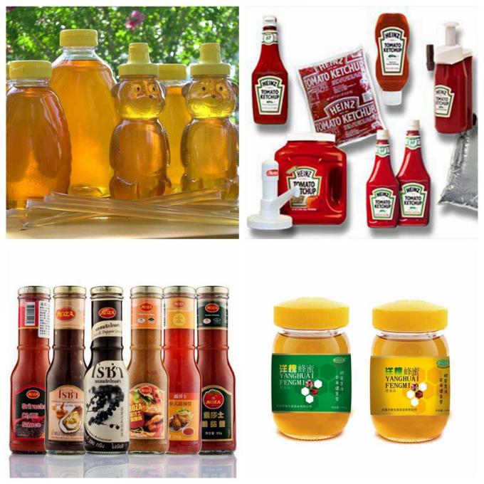 Automatic Glass Plastic Bottle Honey Filling Machine And Capping Machine