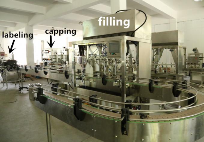 Auto Cooking Oil Filling Machine For Glass and Plastic Bottle , HIgh Speed