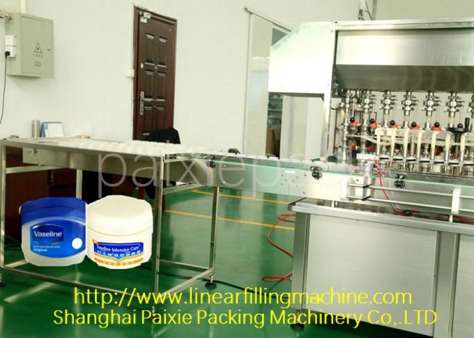 Servo Driven Automatic Piston Filling Machine For Hot Petroleum Jelly Bottle