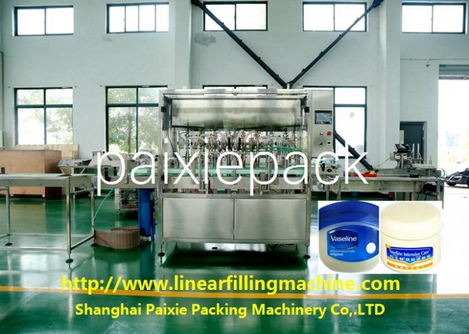 Hot Petroleum Jelly Bottle Linear Filling Machine Automatically Filling And Capping Machine Customized