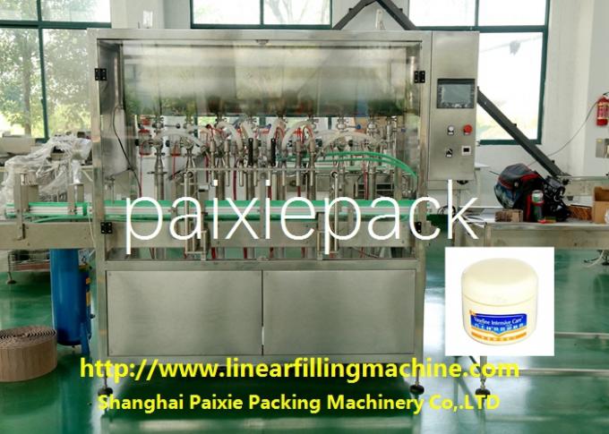 Hot Petroleum Jelly Glass Bottle Filling Machine Two Adhesive Labels