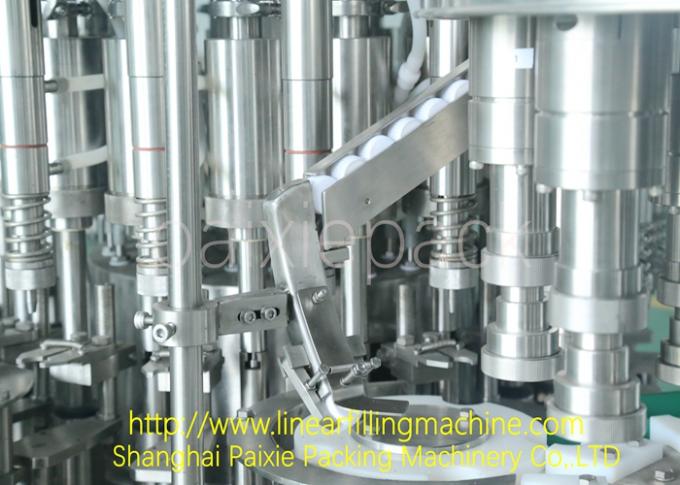 Energy Saving 3 In 1 Filling Machine Syrup Glass Bottle Production Line Multifunctional