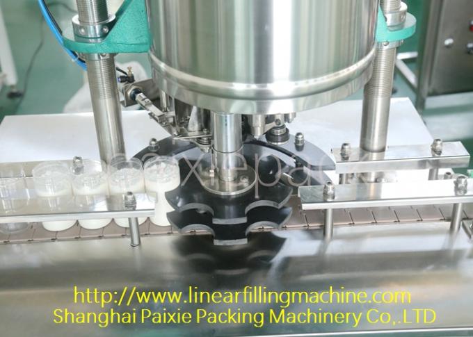 Pneumatic Driven Tin Can Powder Filling Sealing Machine For Coffee Powder Fillers