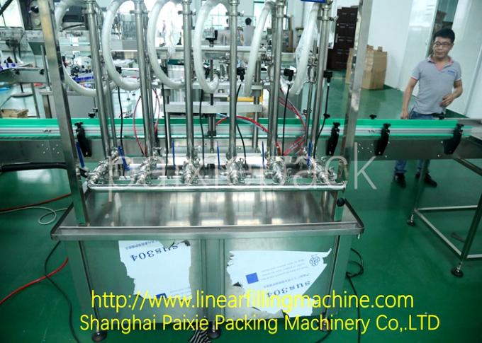 2 / 4 / 6 Filling Nozzle Essential Oil Filling Machine 5 - 60ml High Accuracy