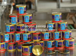 China Piston Pump Juice Tin Can Filling Machine Automatic Bottling Equipment supplier