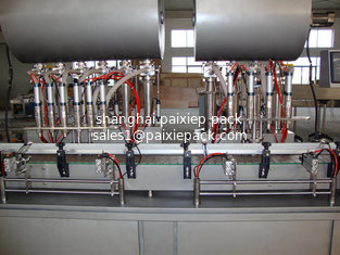 China Custom Glass Bottle Paste Cream Filling Machine , Automatic Bottle Filling System supplier