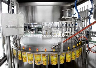 China OEM Full SS304 Spout Pouch Filling Machine For Beverage / Fruit Juice supplier