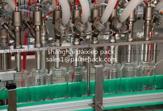 China Glass Bottle Tomato Sauce Filling Machine 1.8kw 120v / 220v / 380v , Double Tank supplier