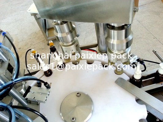 Mosquito Liquid Spray Aerosol Filling Machine And Can Sealing Machine With PLC Control supplier