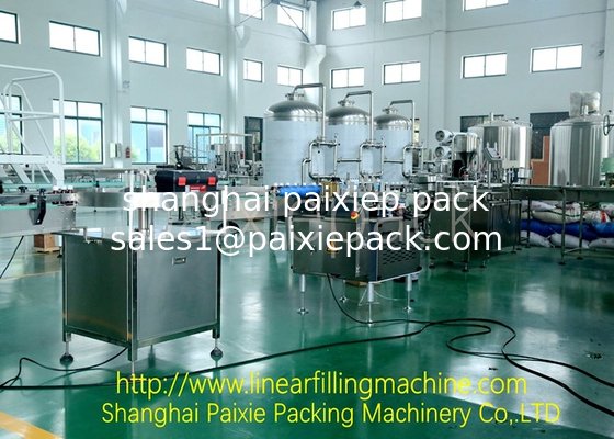 Energy Saving 3 In 1 Filling Machine Syrup Glass Bottle Production Line Multifunctional supplier