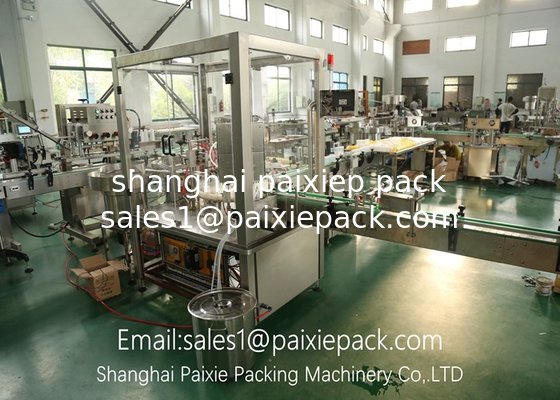Easy Cleaning Automatic Fruit Preserves / Meat / Jam Tin Can Filling Machine supplier