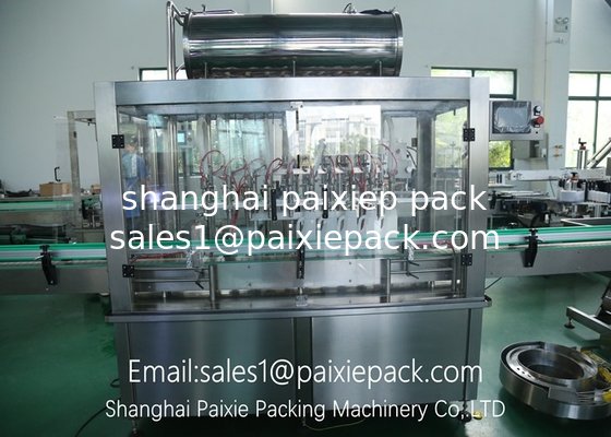 1.5KW 220V / 380V Oil Filling Machine , Glass Bottle Edible Cooking Oil Bottling Plant supplier