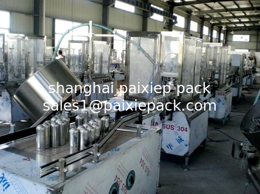 Automated Liquid Aerosol Filling Machine / Insecticide Bottle Sealing Machine supplier