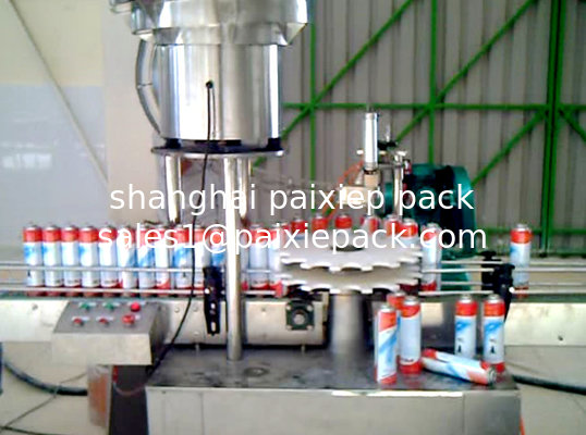 Automated Liquid Aerosol Filling Machine / Insecticide Bottle Sealing Machine supplier