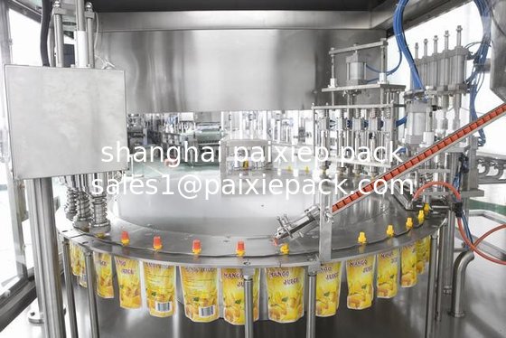 High Accuracy Auto Spout Pouch Filling Machine For Tomato Paste With CE Stanard supplier